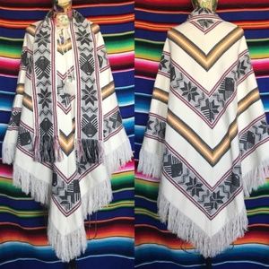 Costume Baldor | Sweaters | Ecuador Poncho Sweater Fringe W Tassel Cape ...